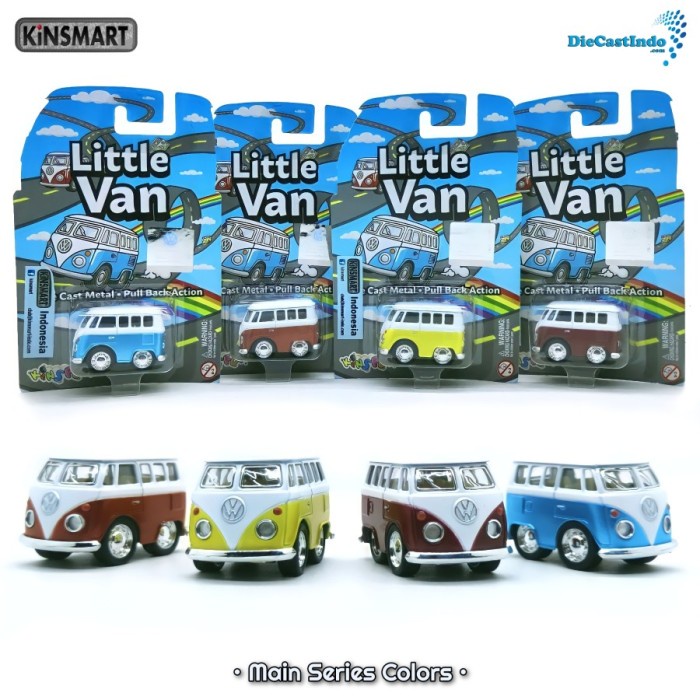 Jual Kinsmart Kinsfun Diecast Mobil VW Volkswagen Bus Little Van ...