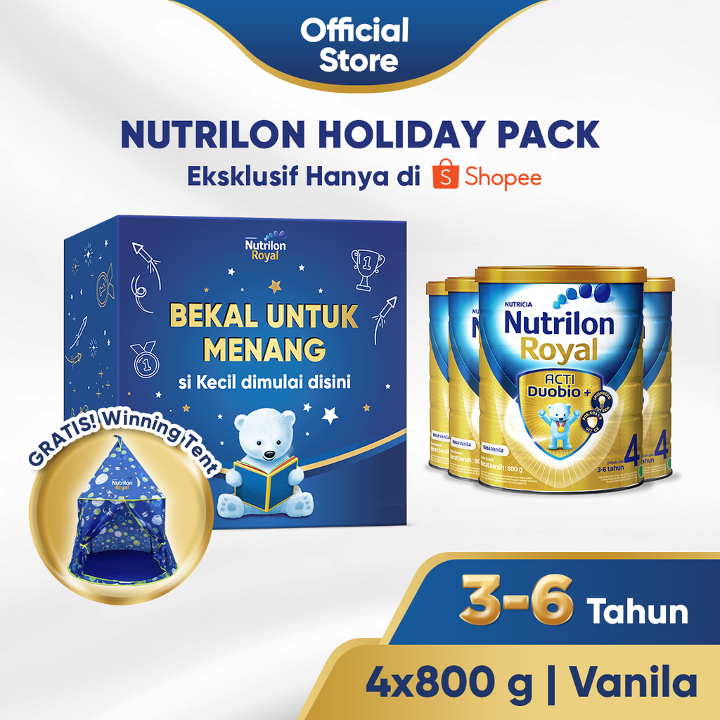 Jual [EXCLUSIVE] Nutrilon Royal 4 Holiday Pack Vanila Susu Pertumbuhan ...