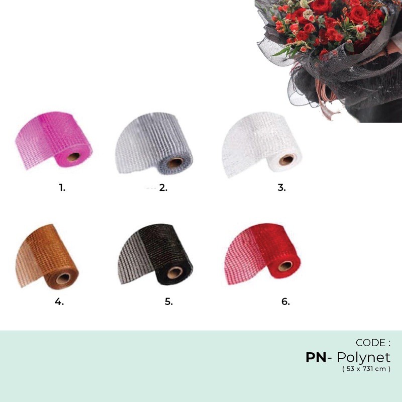 Jual Polynet / Flower Wrapping Net - Meteran | Shopee Indonesia
