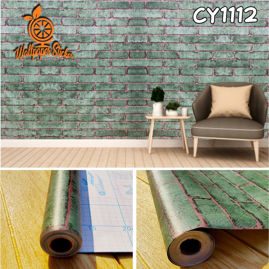 Jual COD Wallpaper Dinding Motif 3D Batu Aestetik WallStiker Dinding Premium Kamar tidur dan ...