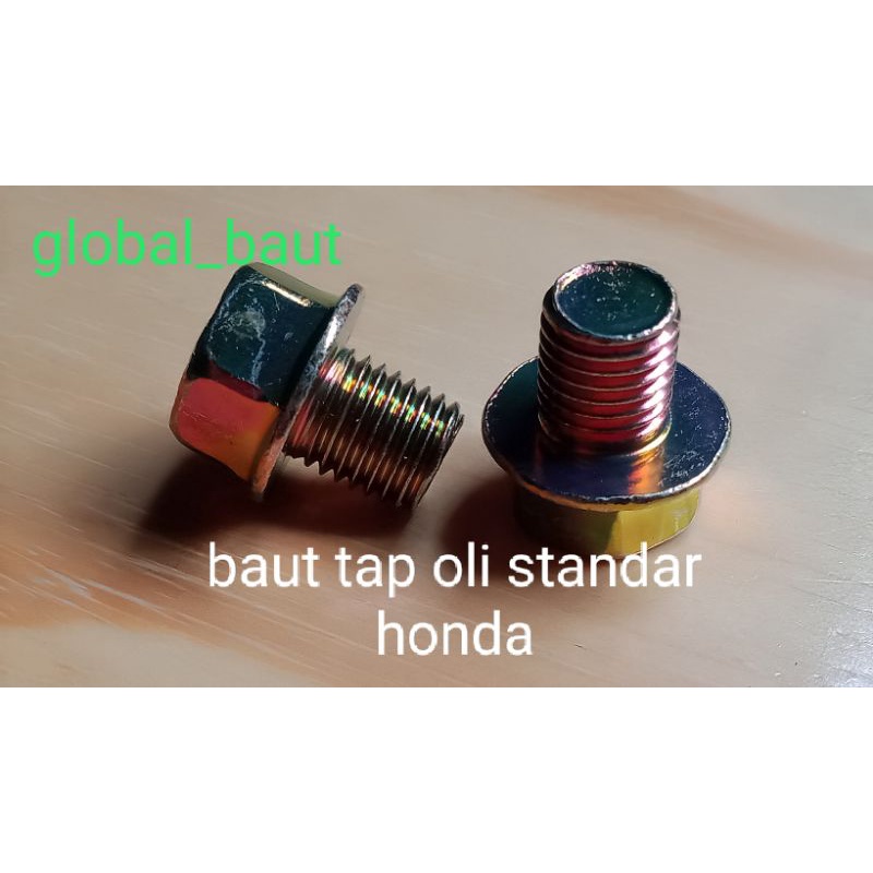 Jual baut tap oli mesin standar honda Dia meter baut 12mm panjang 1,5cm ...