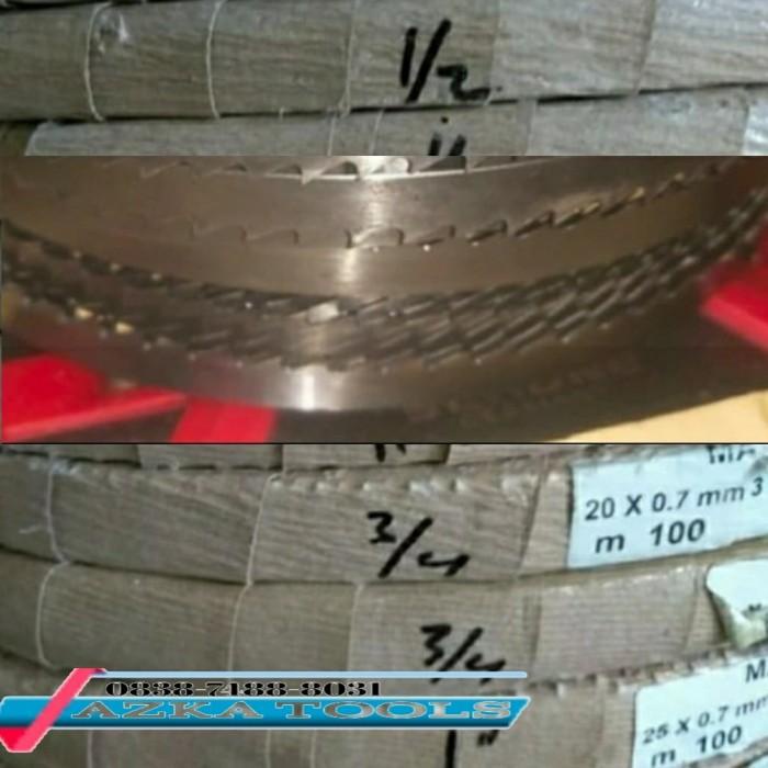 Jual Mesin Bandsaw Gergaji Pita Kayu Roll 15Mm X 50Meter Band Saw Blade ...