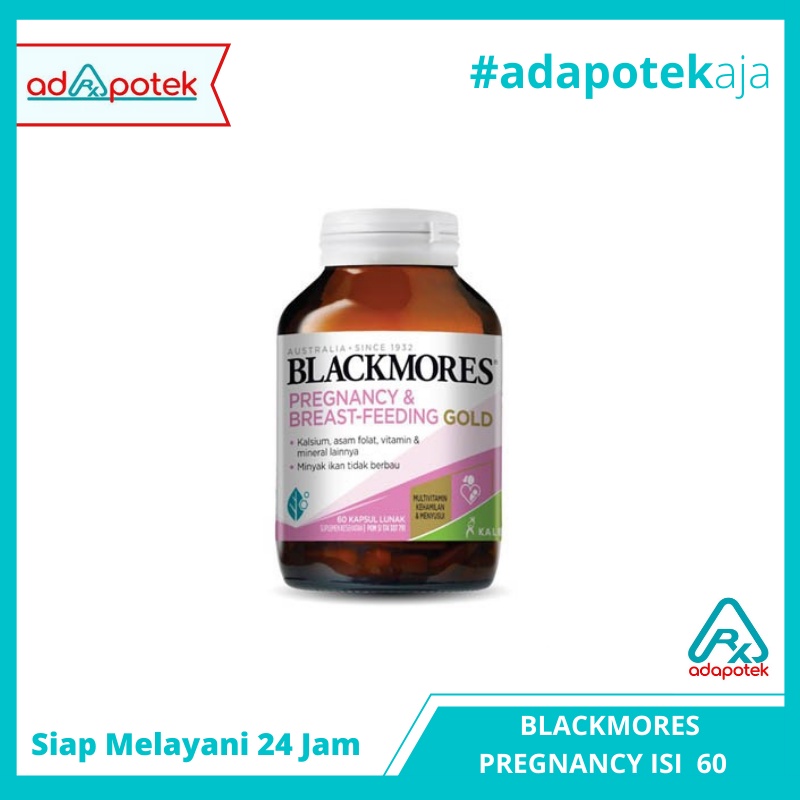 Jual BLACKMORES PREGNANCY & BREASTFEEDING GOLD BOTOL 60 KAPSUL | Shopee ...