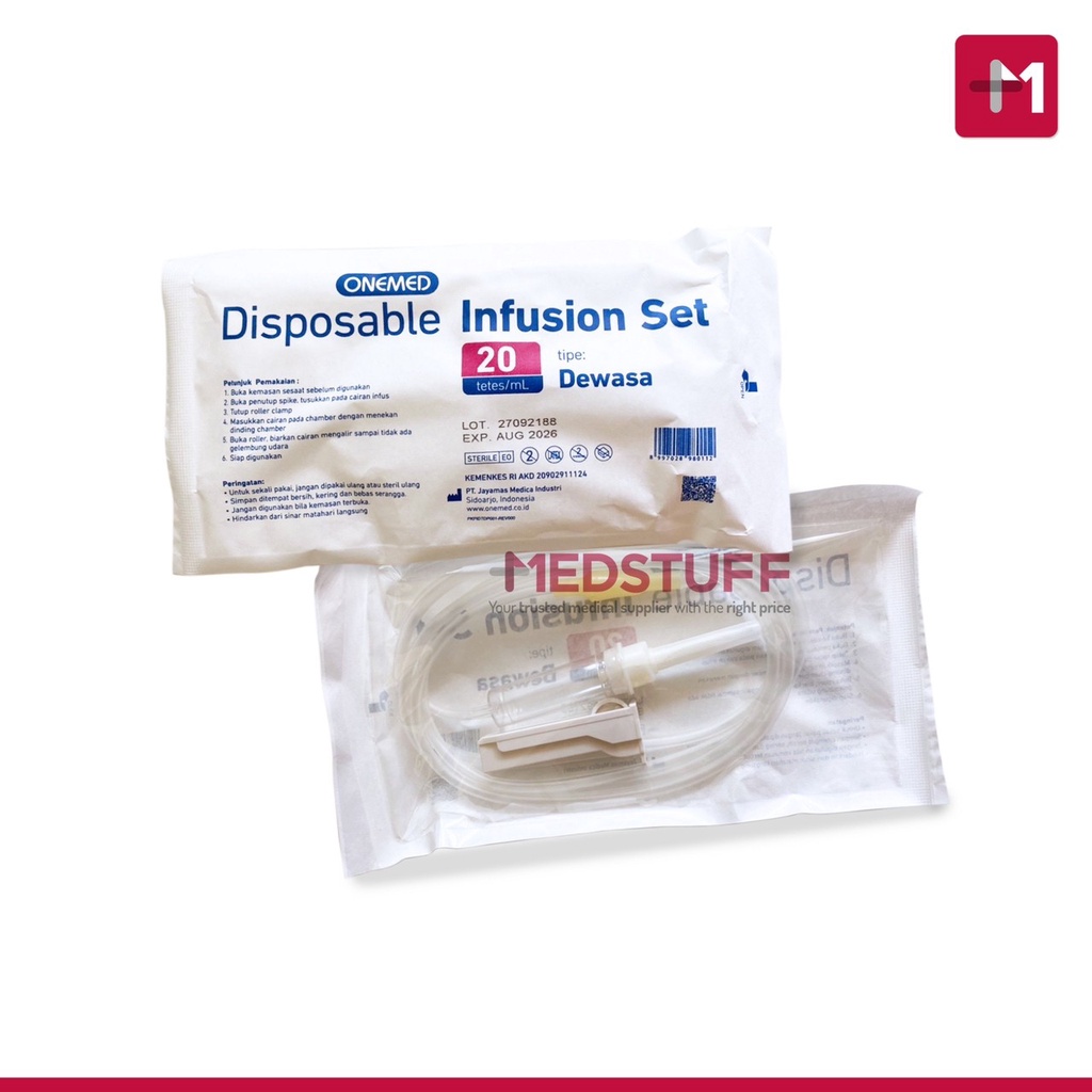Jual Infus Set Onemed Dewasa Selang Infus Dewasa Onemed Infusion Set ...