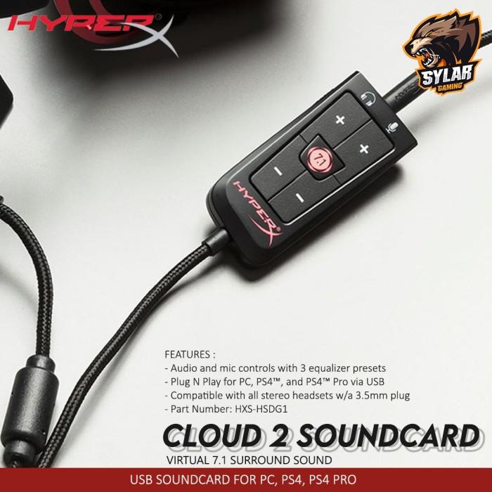 Jual HYPERX CLOUD 2 VIRTUAL 7.1 SURROUND SOUND USB SOUNDCARD | Shopee ...