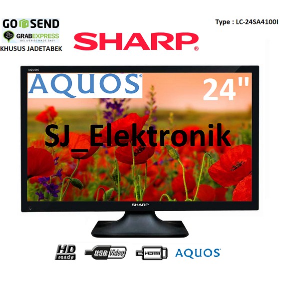 Jual LED TV Sharp 24 Inch LC-24SA4100I - 24SA4100 HD HDMI USBMovie ...