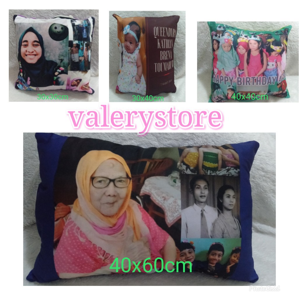 Jual Bantal Custom Foto 2 sisi FULL PRINTING 1 Bantal 1 Gambar Uk70x70 ...