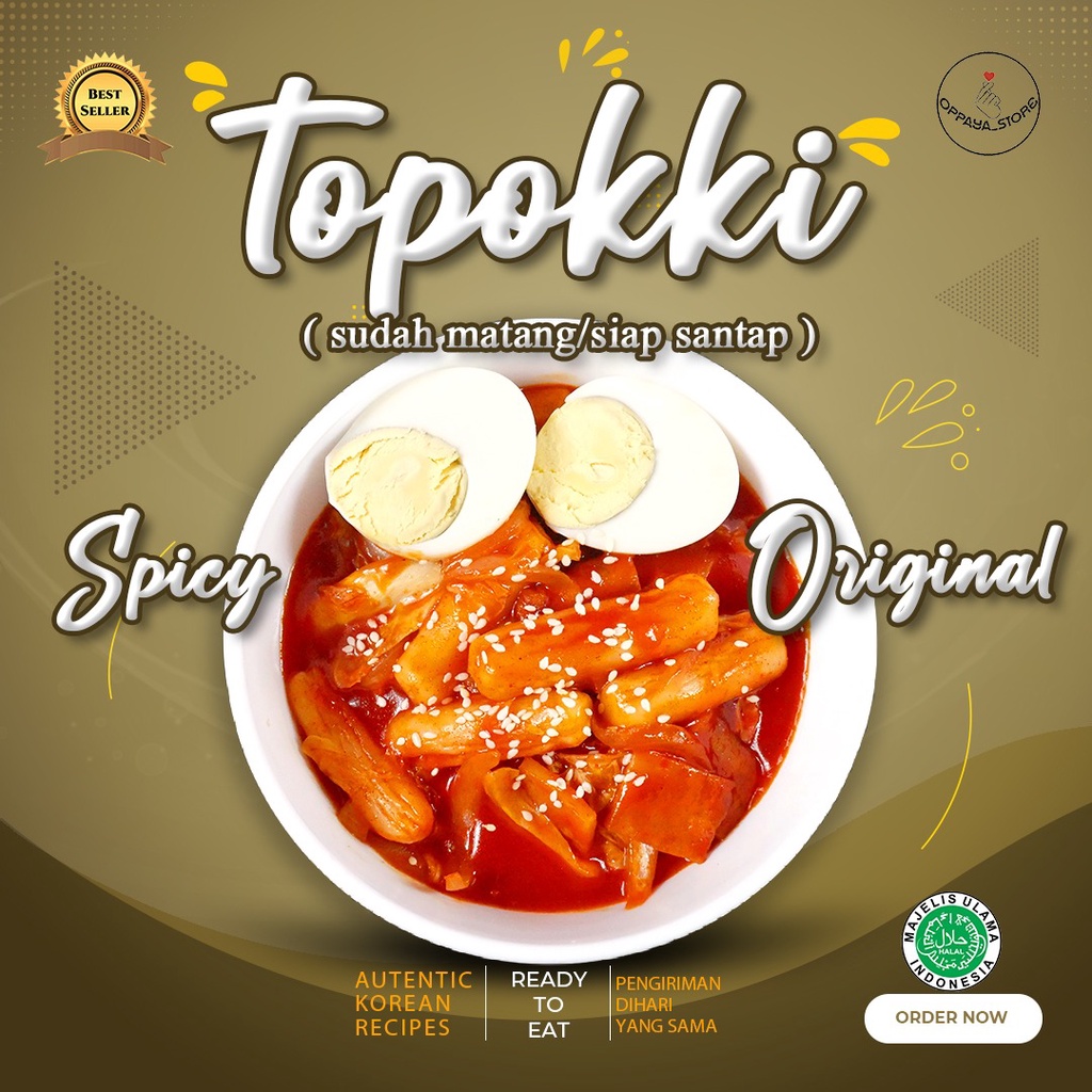 Jual Topokki Tteok-bokki Siap Makan Sudah Masak Instant Delivery Menu ...