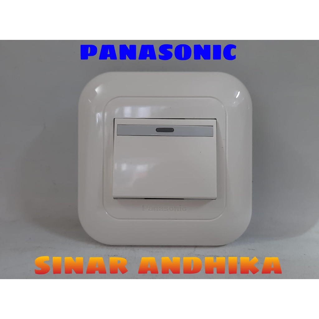 Jual SAKLAR ENGKEL LEBAR INDIKATOR PUTIH PANASONIC WEJ 78029+WEJ 5581 ...