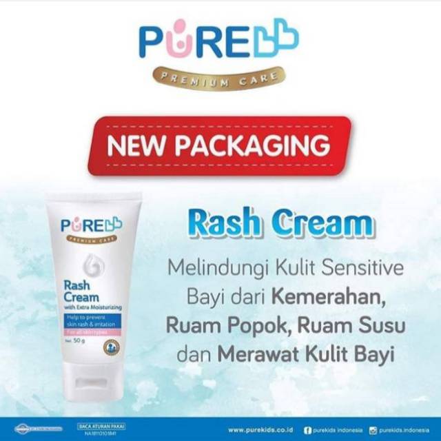 Jual PURE BB RASH CREAM 50gr Efektif Mengatasi Ruam Susu / Popok ...