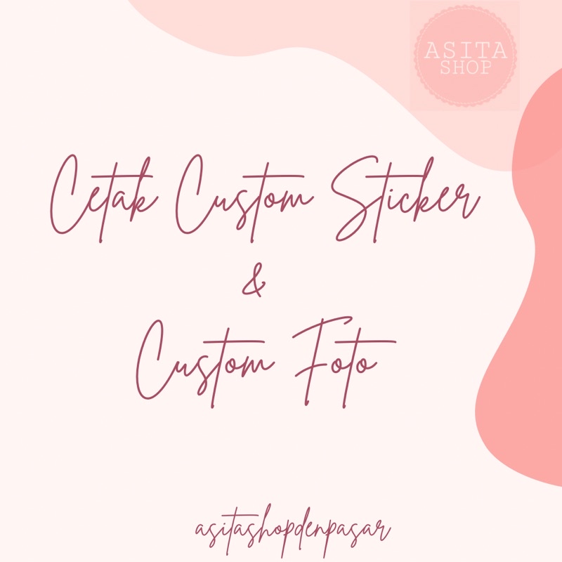 Jual CETAK CUSTOM STICKER DAN FOTO ALBUM | Shopee Indonesia