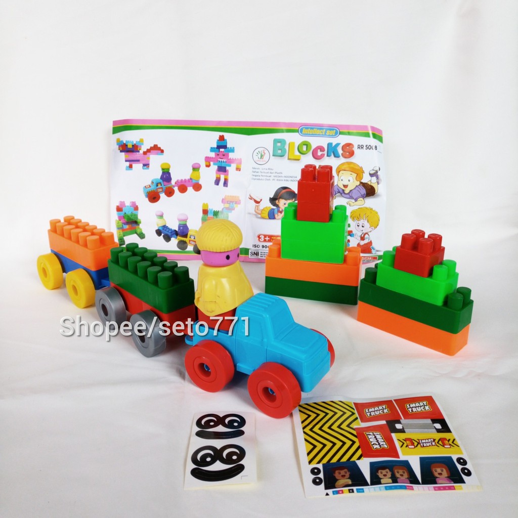 Jual Intellect Set Block Bongkar Pasang RR5008 Puzle Murah Komplit Balok Susun Lokal Bricks Blok ...