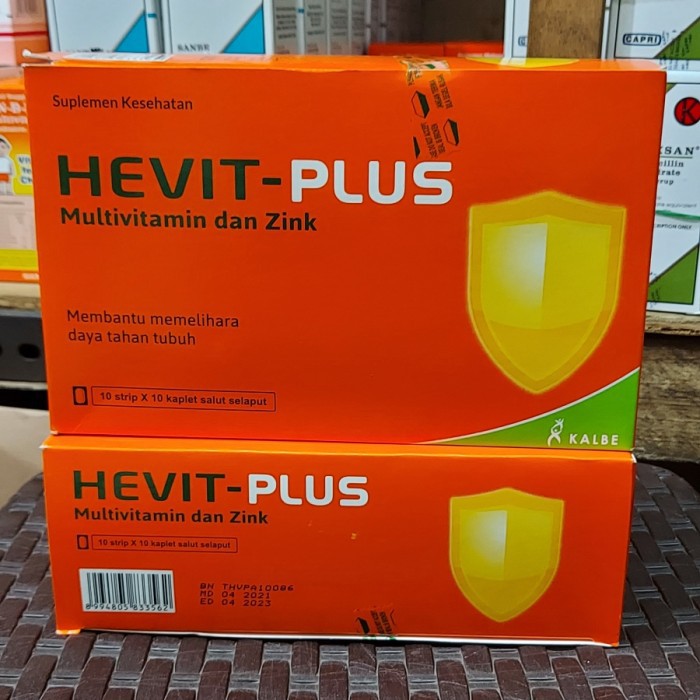 Jual hevit plus multivitamin zinc 100 tablet | Shopee Indonesia