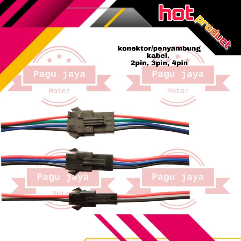 Jual konektor conector penyambung kabel lampu ac dc motor mobil kabel ...