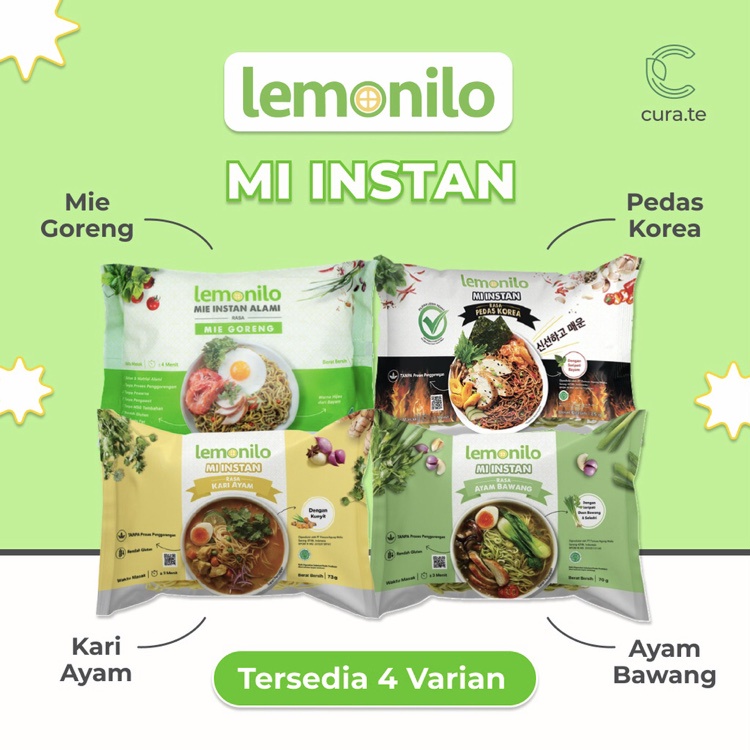 Jual LEMONILO MIE INSTAN GORENG KUAH PEDAS KOREA KUAH RAMEN JEPANG ...