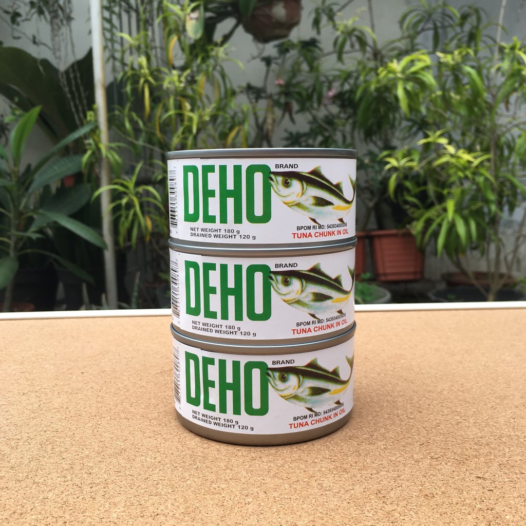 Jual DEHO - Tuna Kaleng / Ikan Tuna dalam Kemasan / Chunk light Tuna in ...