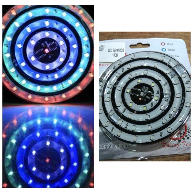 Jual Lampu LED Spiral RGB DC 12V Diameter 10 Cm Variasi Motor 12 Volt | Shopee Indonesia