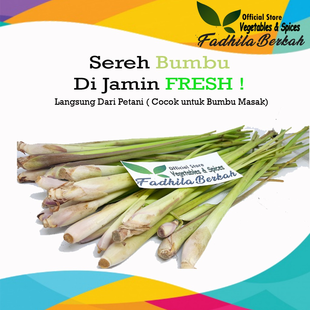 Jual Sereh serai segar bumbu wangi alami dengan berat 500 gram sayur ...