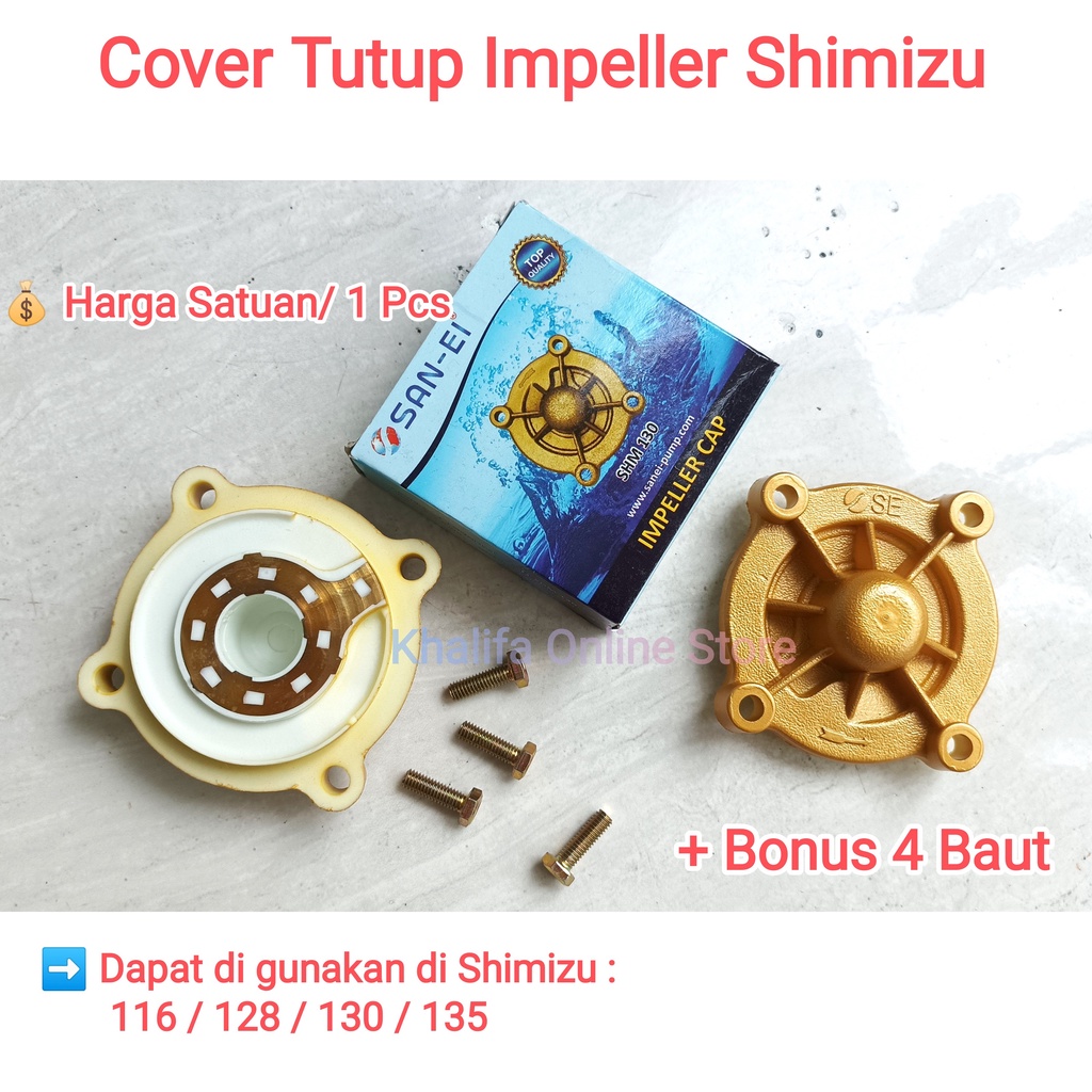Jual Tutup Cover Impeller Impeler Gold Spare Part Suku Cadang Mesin ...