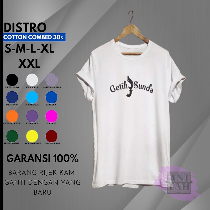 Jual original distro kaos sablon Tulisan getih sunda kekinian Custom ...