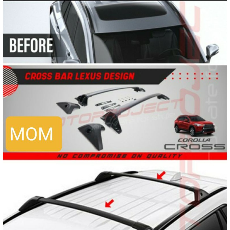 Jual Otoproject Cross Bar / Crossbar Premium Lexus Design Corolla Cross ...