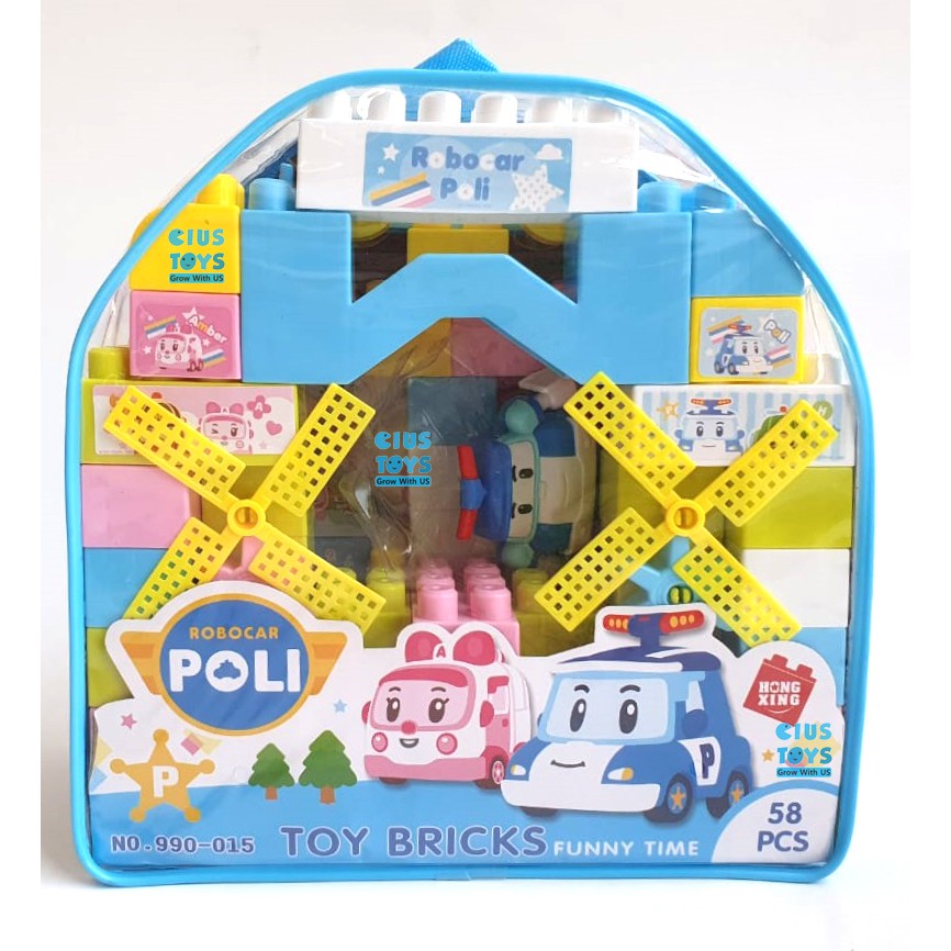 Jual Balok Susun Kincir Angin Duplo | Block Tas 58 pcs | Mainan Brick ...