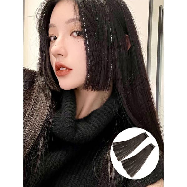 Jual hairclip poni samping lurus model tebal lurus poni palsu samping ...