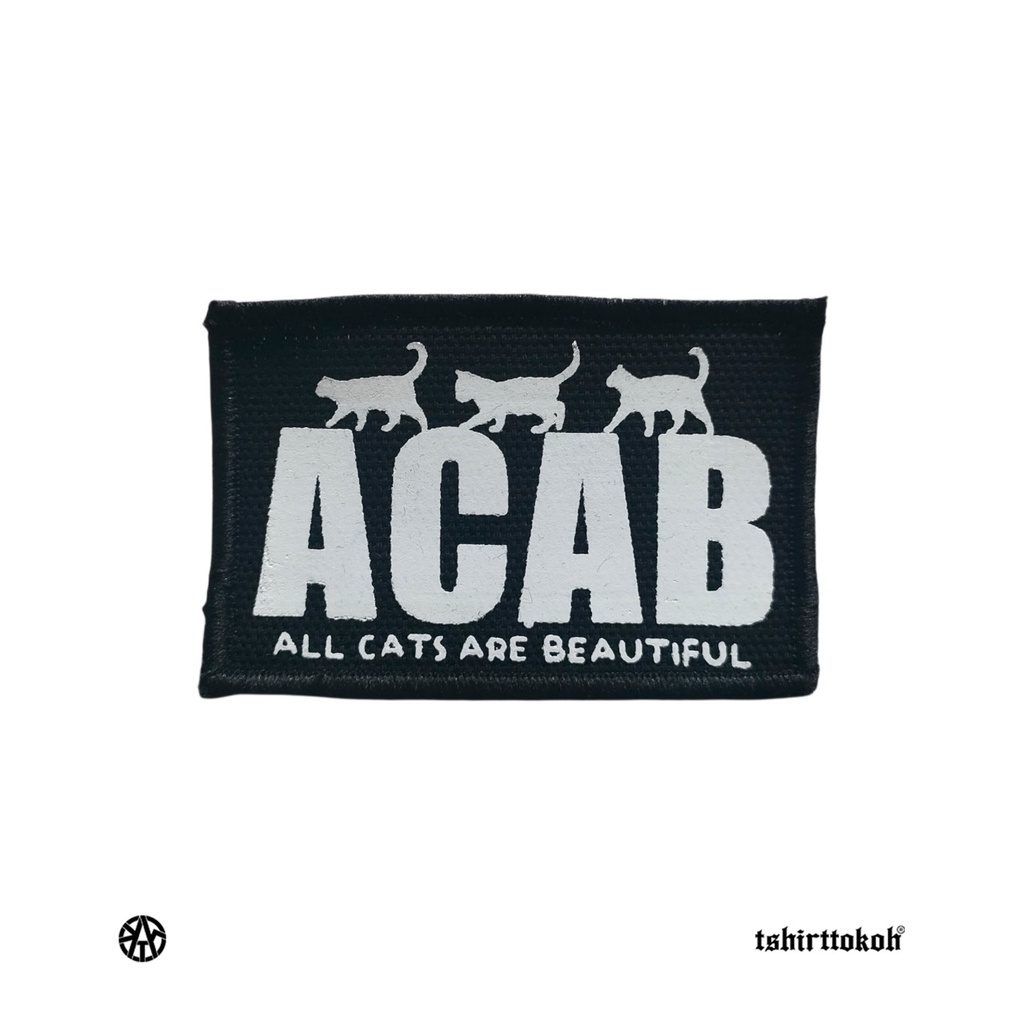 Jual Tshirttokoh - Patch All Cat Are Beautiful - ACAB | Shopee Indonesia