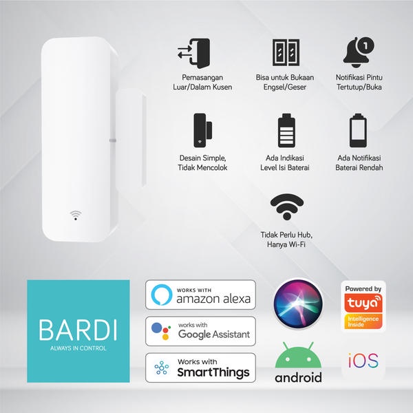 Jual Bardi Smart Home WIFI Window Door Sensor | Shopee Indonesia