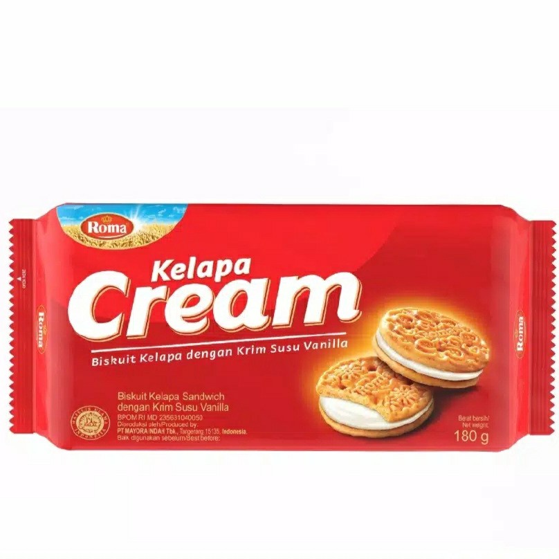 Jual Roma Biskuit Kelapa Cream Cokelat 189 Gram | Shopee Indonesia