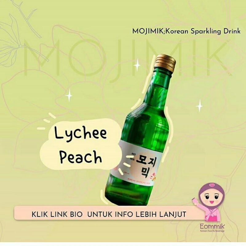 Jual SOJU HALAL 100% Variant Lychee Peach (Korean Sparkling Drink ...
