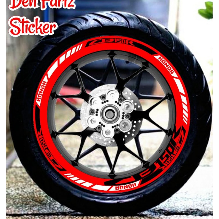 Jual Stiker cb150r velg merah Stiker motor Stiker cb Stiker velg honda ...