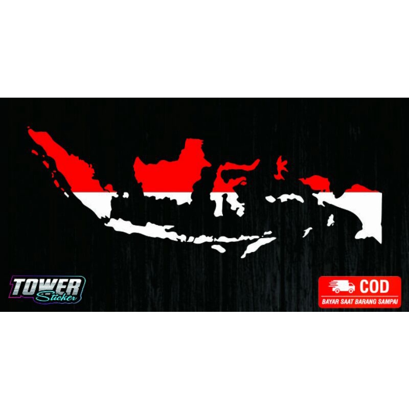 Jual Cutting sticker peta indonesia bahan reflektif | Shopee Indonesia