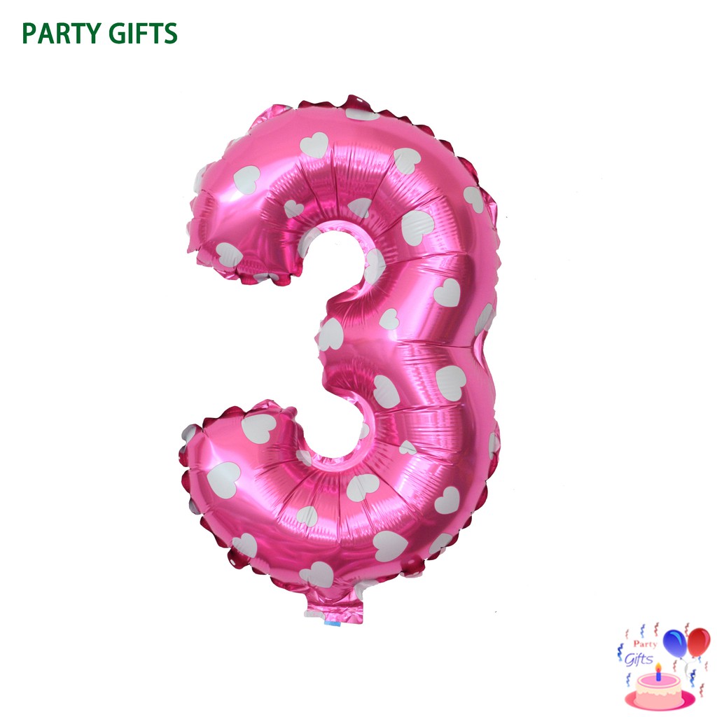 Jual Balon Foil Huruf Pink 16 Inch 40cm A-Z Balon Foil Angka 0-9 Pink ...