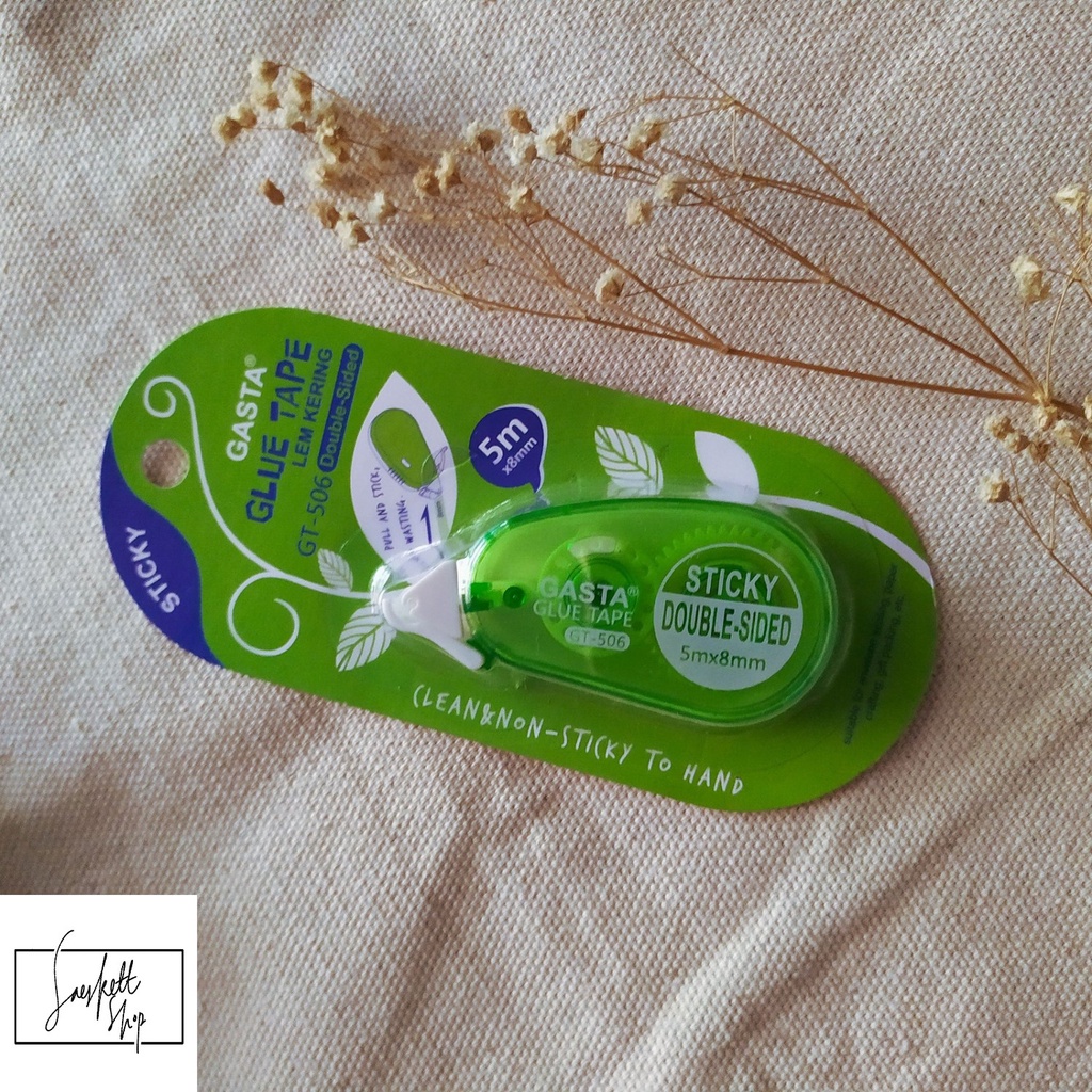 Jual Lem Kering Roll Kertas Double Tape Lem Pita Double Sided | Shopee ...