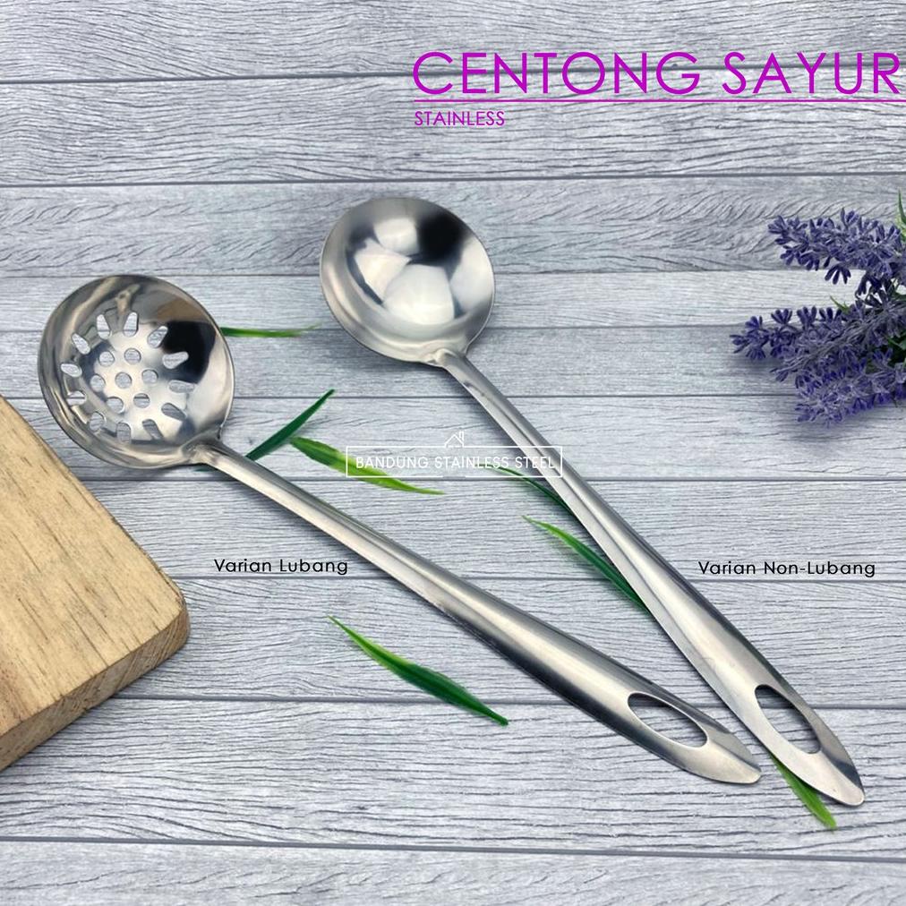 Jual Centong sayur sendok kuah soup sup ladle tebal stainless 30cm ...
