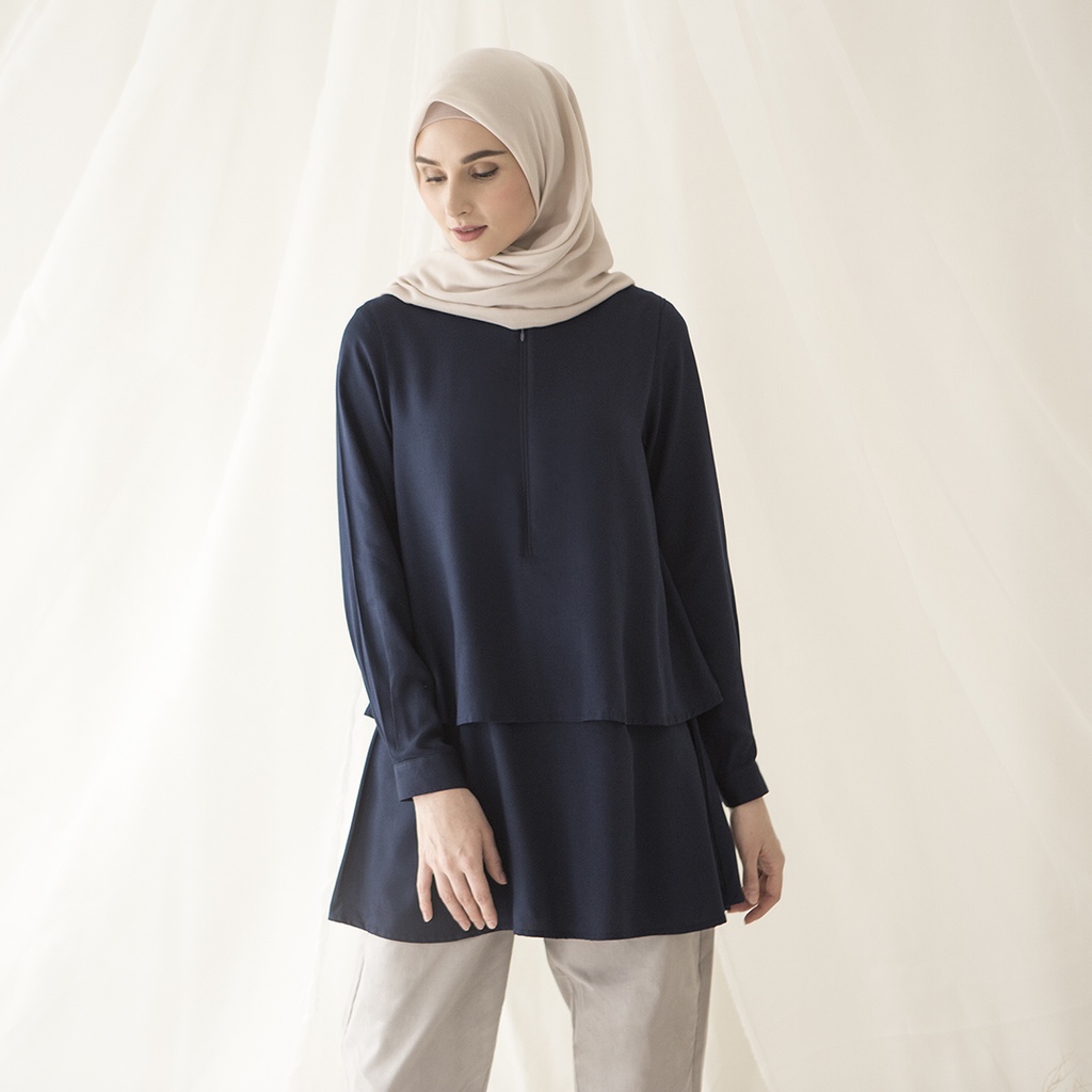 Jual Dewari by Aska Label - Atasan basic bahan rayon premium busui friendly warna putih, coksu ...