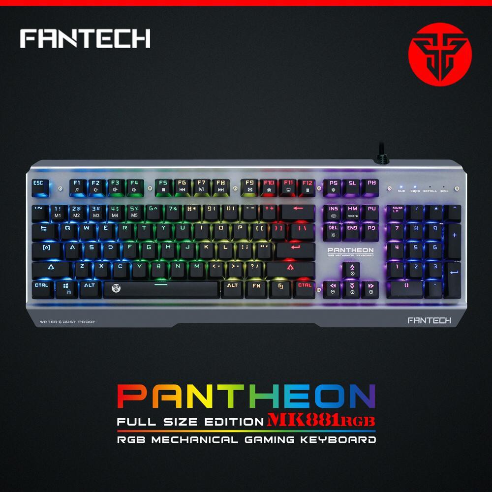 Jual Mechanical Keyboard Gaming FANTECH PANTHEON MK881 RGB With Anti ...