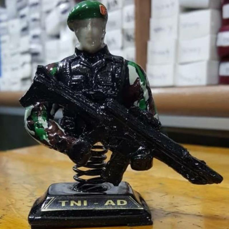 Jual PATUNG TNI AD LORENG, patung TNI AD pajangan meja dan mobil ...