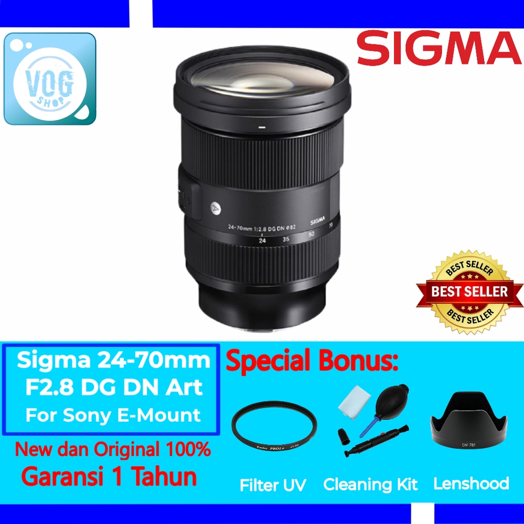 Jual Lensa Sigma 24-70mm f2.8 DG DN ART For Sony E-Mount - Sigma 24 ...