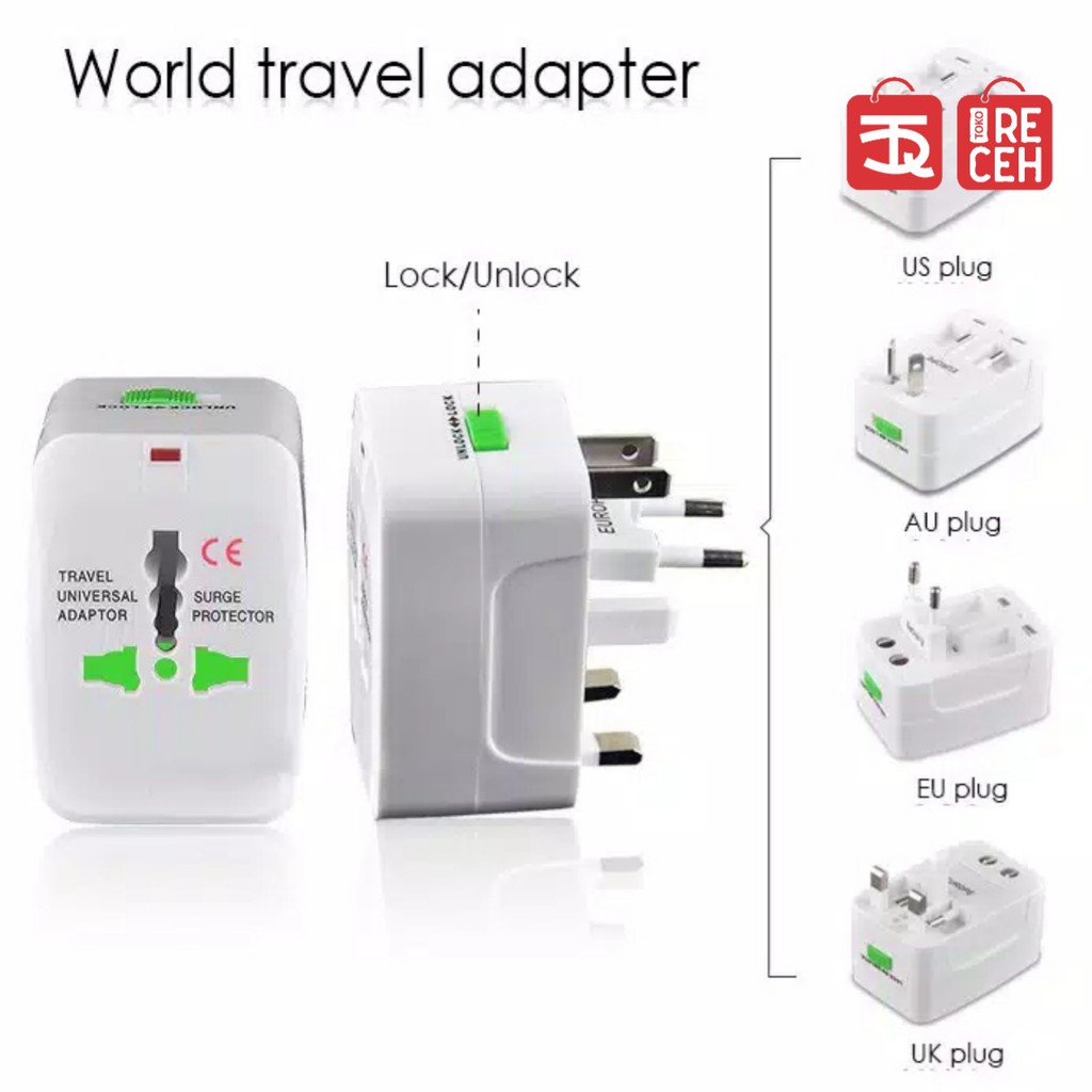 Jual Sambungan Colokkan Travel Adapter International | Shopee Indonesia