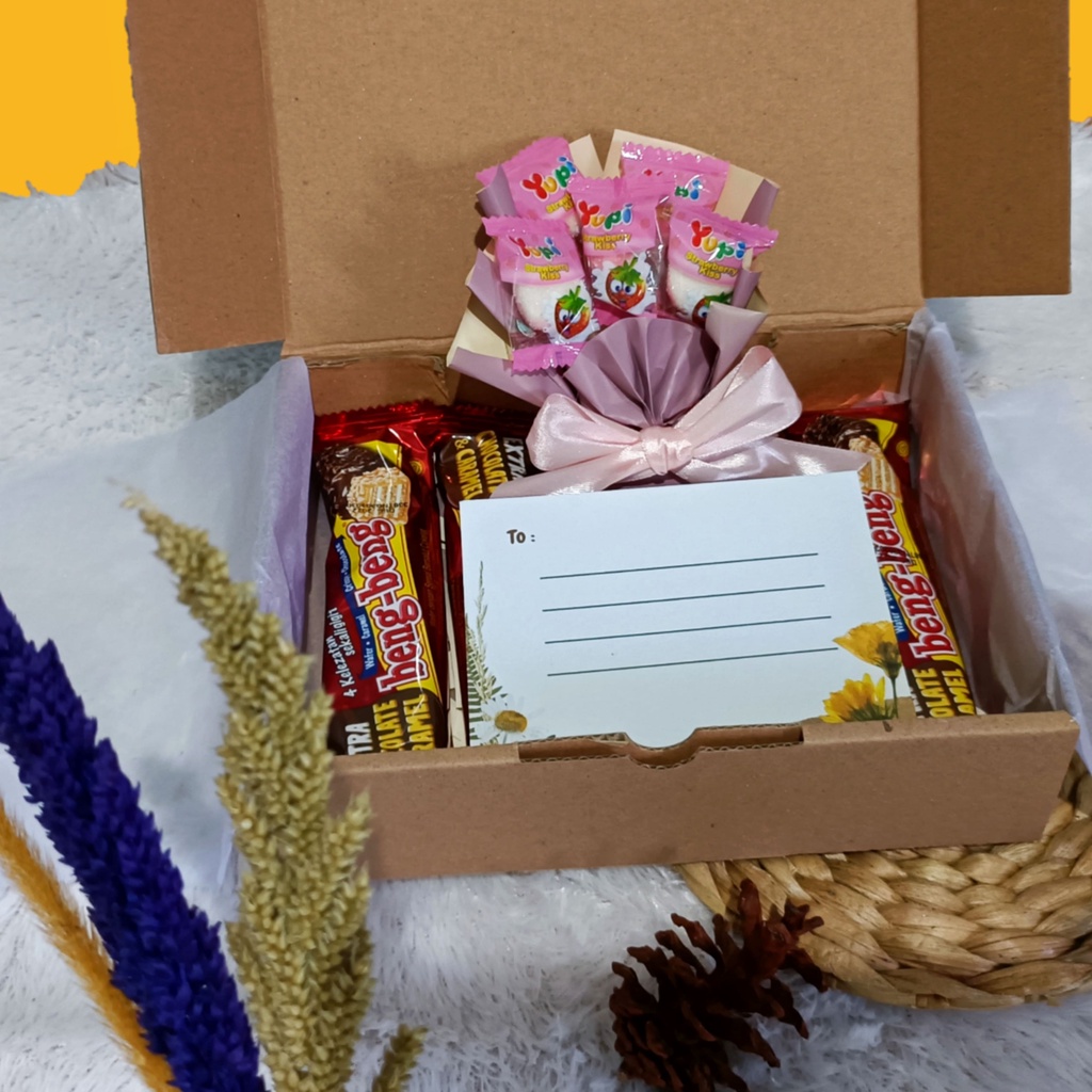 Jual Hampers snack cokelat buket buat pacar teman / teman / ibu / untuk ...