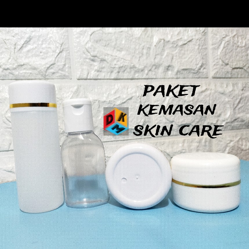 Jual Paket kemasan skin care ( 2 botol,2pot krim titik 2 ) | Shopee ...