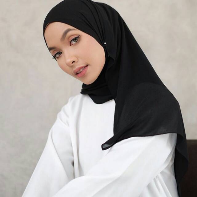 Jual PASHMINA BABYDOLL HITAM | Shopee Indonesia