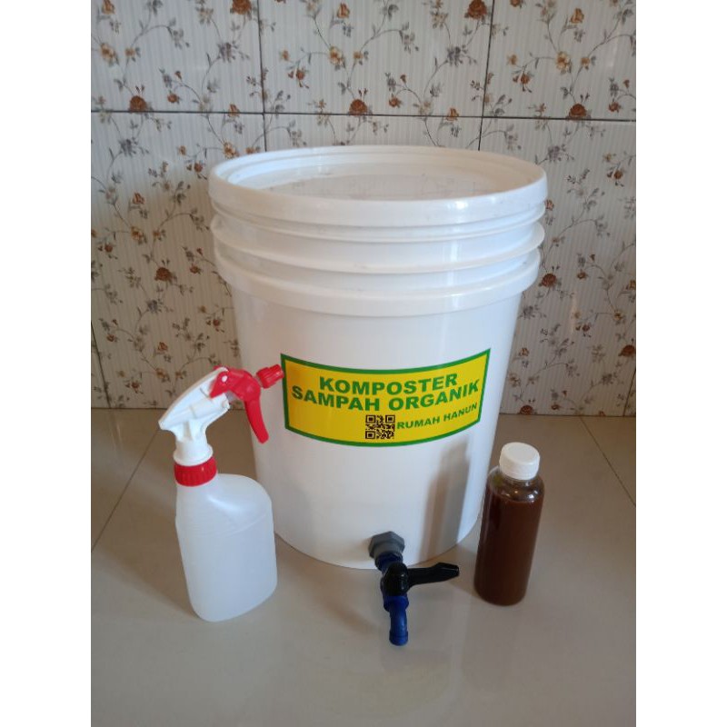 Jual Komposter Sampah Organik 20 Liter Kran Amico - Tong Sampah Organik ...