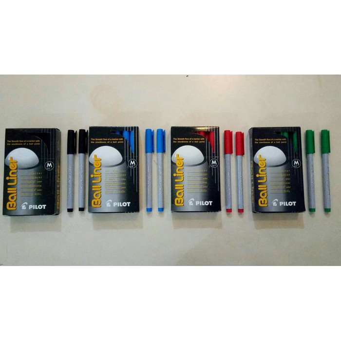 Jual BALLPEN PEN PULPEN BOLPOIN PILOT BALLINER BL5M HITAM BIRU HIJAU ...