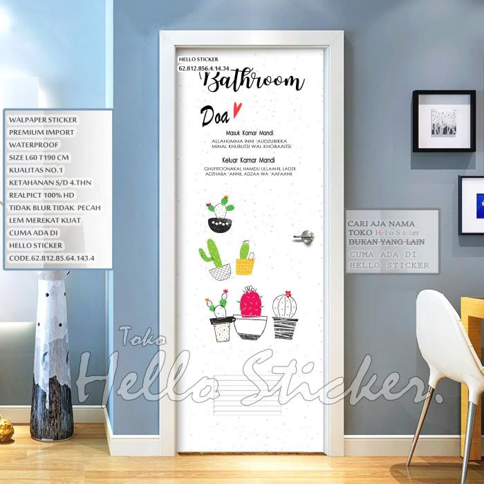 Jual Wallpaper Pintu Kamar Mandi Tulisan Doa 60X190 Cm | Shopee Indonesia