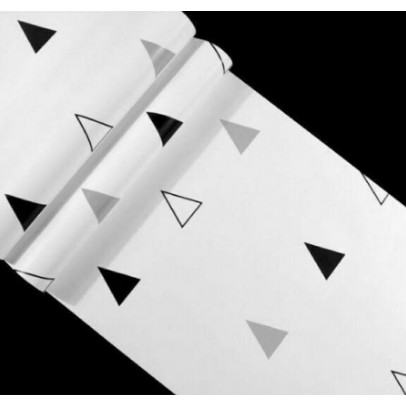 Jual Wallpaper Sticker Scandinavian Home Interior White Putih Segitiga ...