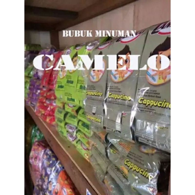Jual (Gratis 2 pcs isi lem) Mix paket Bubuk minuman es camelo(200 & 210 ...