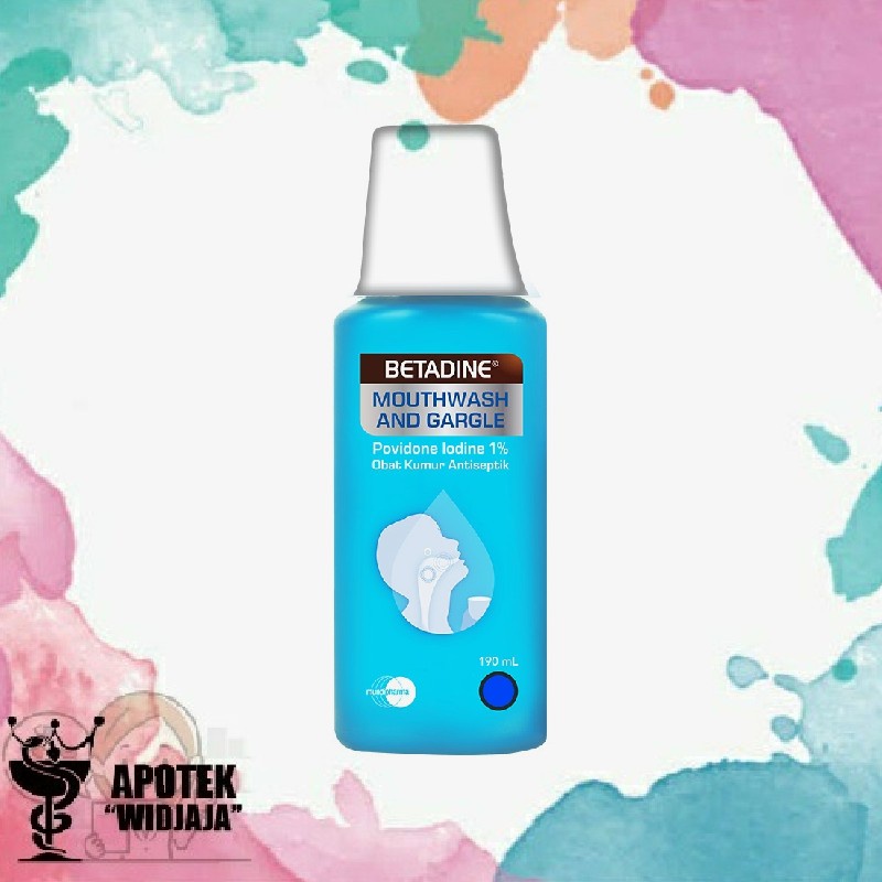 Jual betadine gargle kumur mouthwash besar antiseptik anitiseptic mulut 190ml 190 ml / botol ...